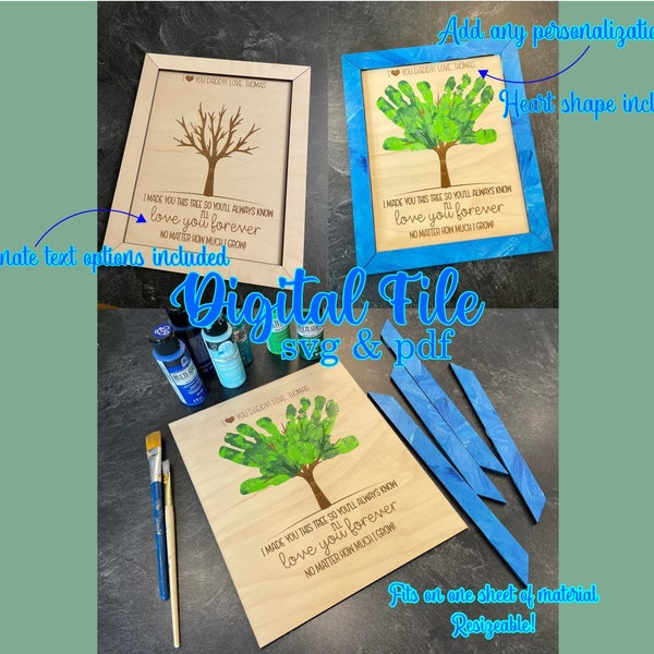 Diy Fingerprint Tree - Etsy