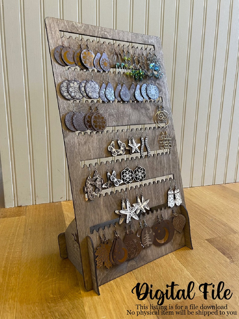 LARGE EARRING DISPLAY Stand Svg Pdf Cut File Extra Large Laser - Etsy