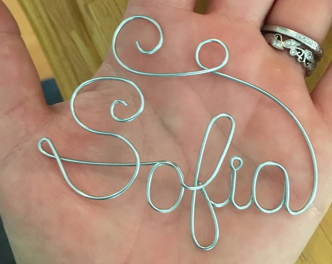 Wire Name or Word Art, Car Charm, Ornament, Decor Gift Tags Christmas ...