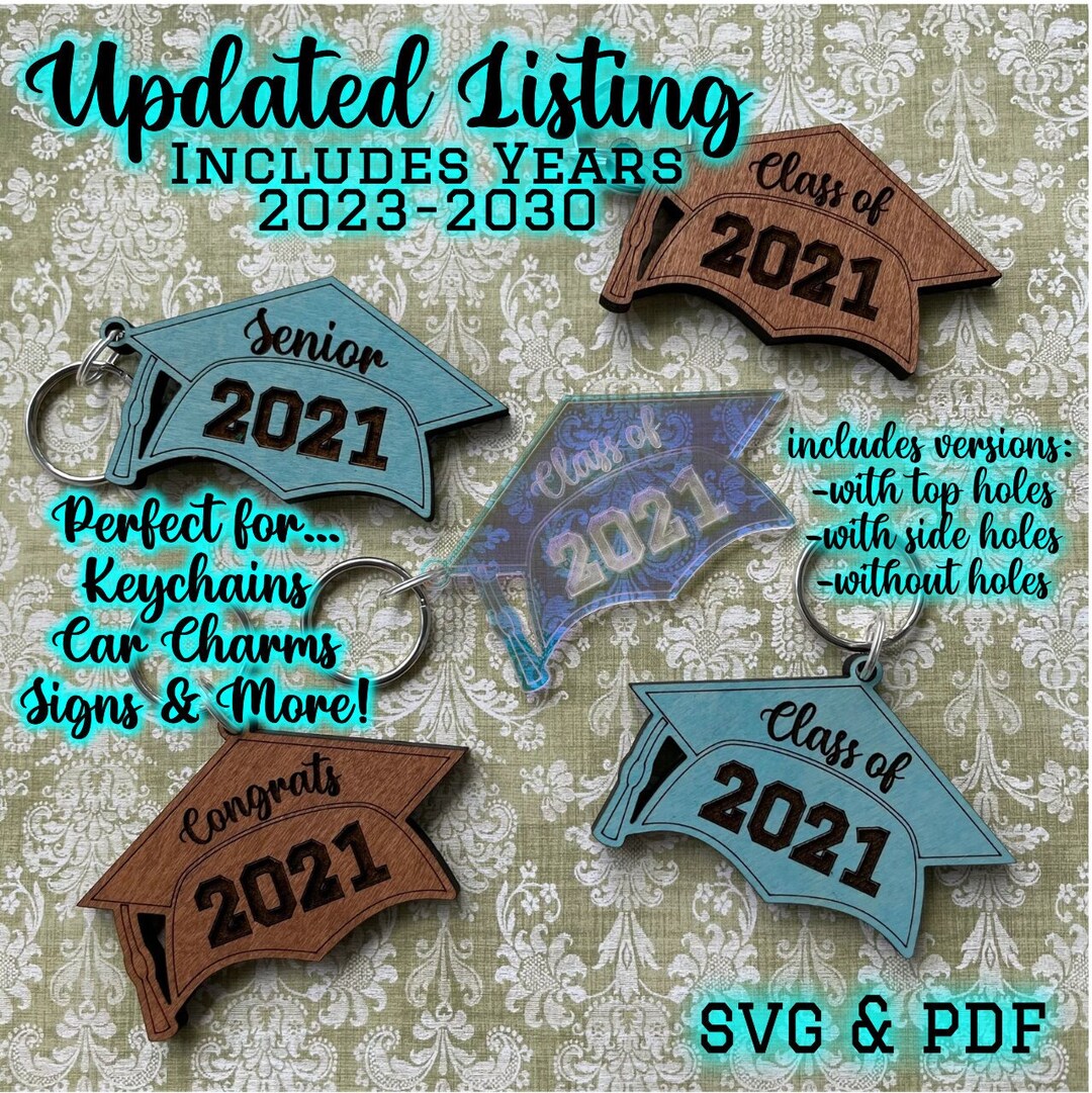 GRADUATION Years 2023 Through 2030 Svg Pdf Laser Cut File Congrats ...