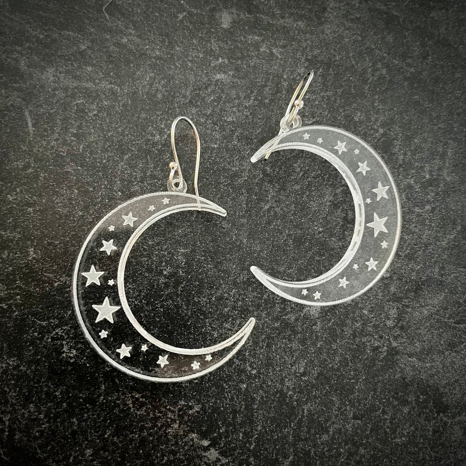Svg Cut File Bundle MOON & STARS Dangle Earrings Digital - Etsy