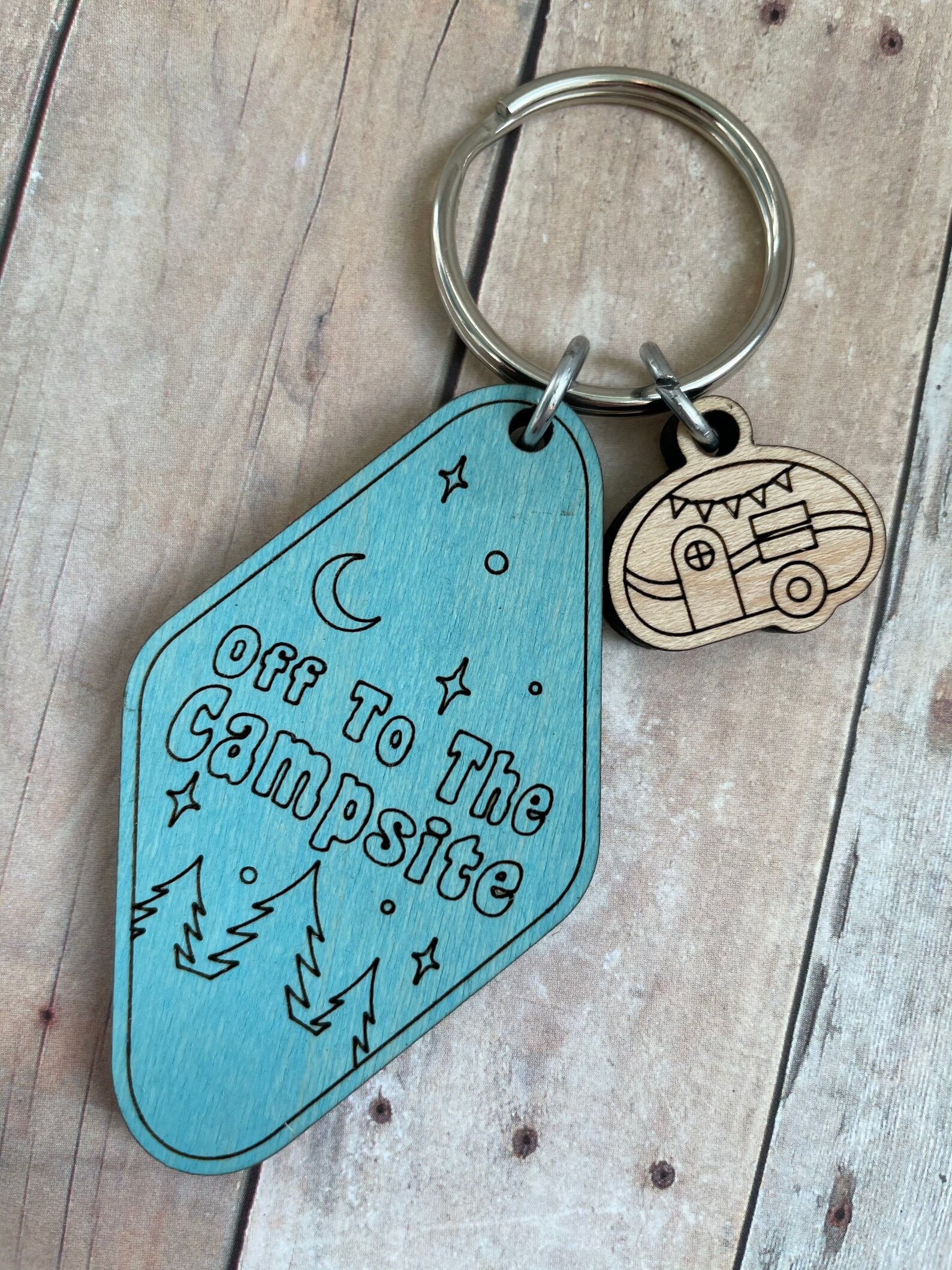 Off to the Campsite KEYCHAINS or Car Charm-you Choose the | Etsy
