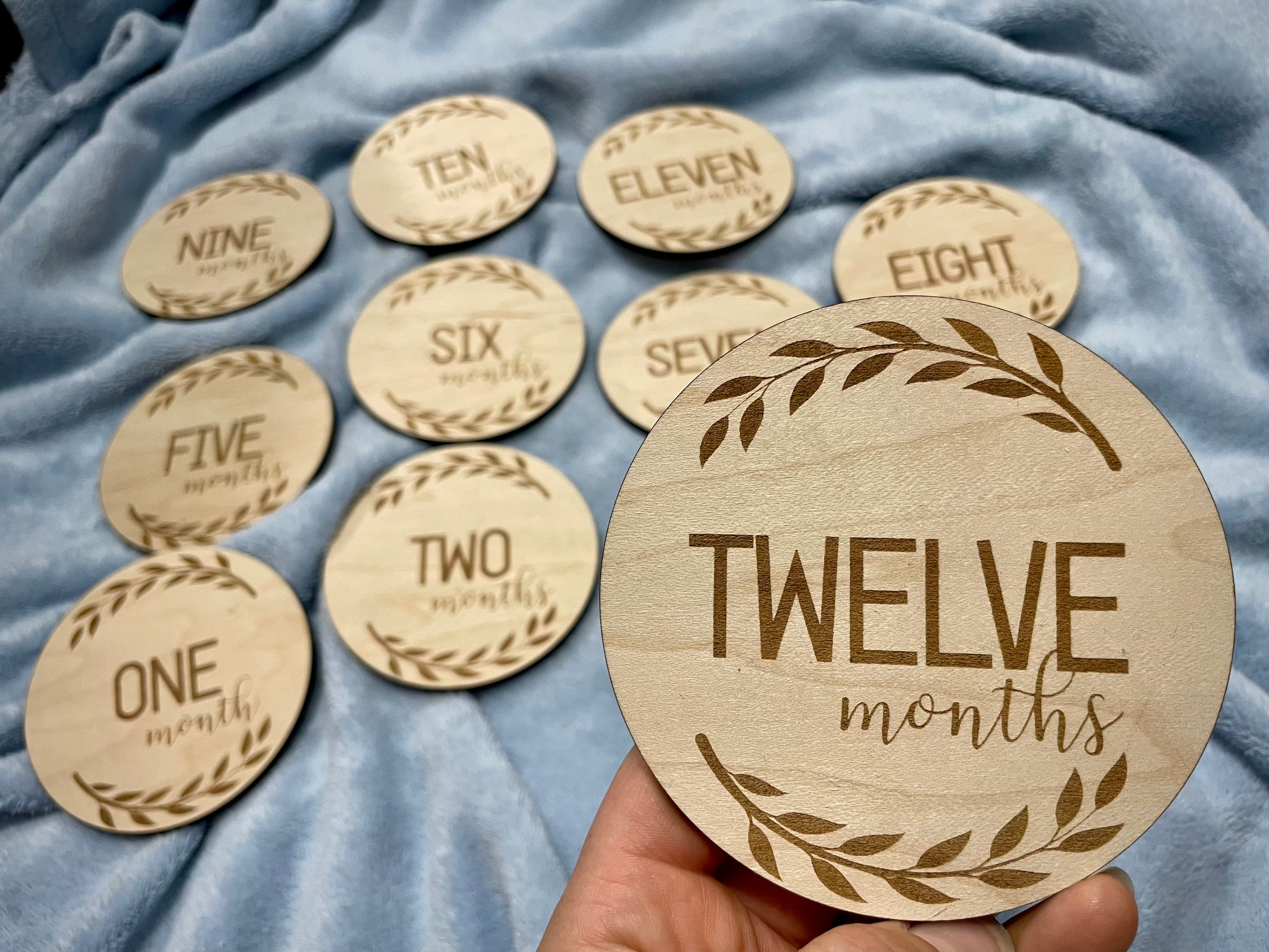 Cut File BABY GROWTH MILESTONES Svg Pdf Dxf Glowforge Laser - Etsy