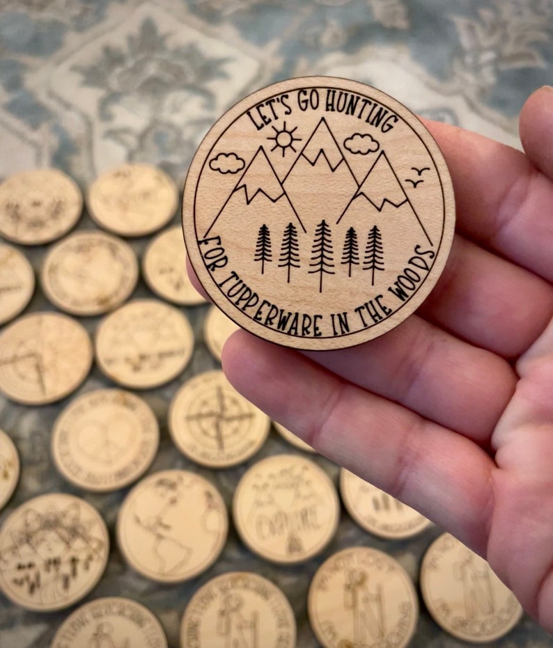 GEOCACHING SWAG TOKENS Svg Pdf Cut File Tradeable Coins Round Tftc ...