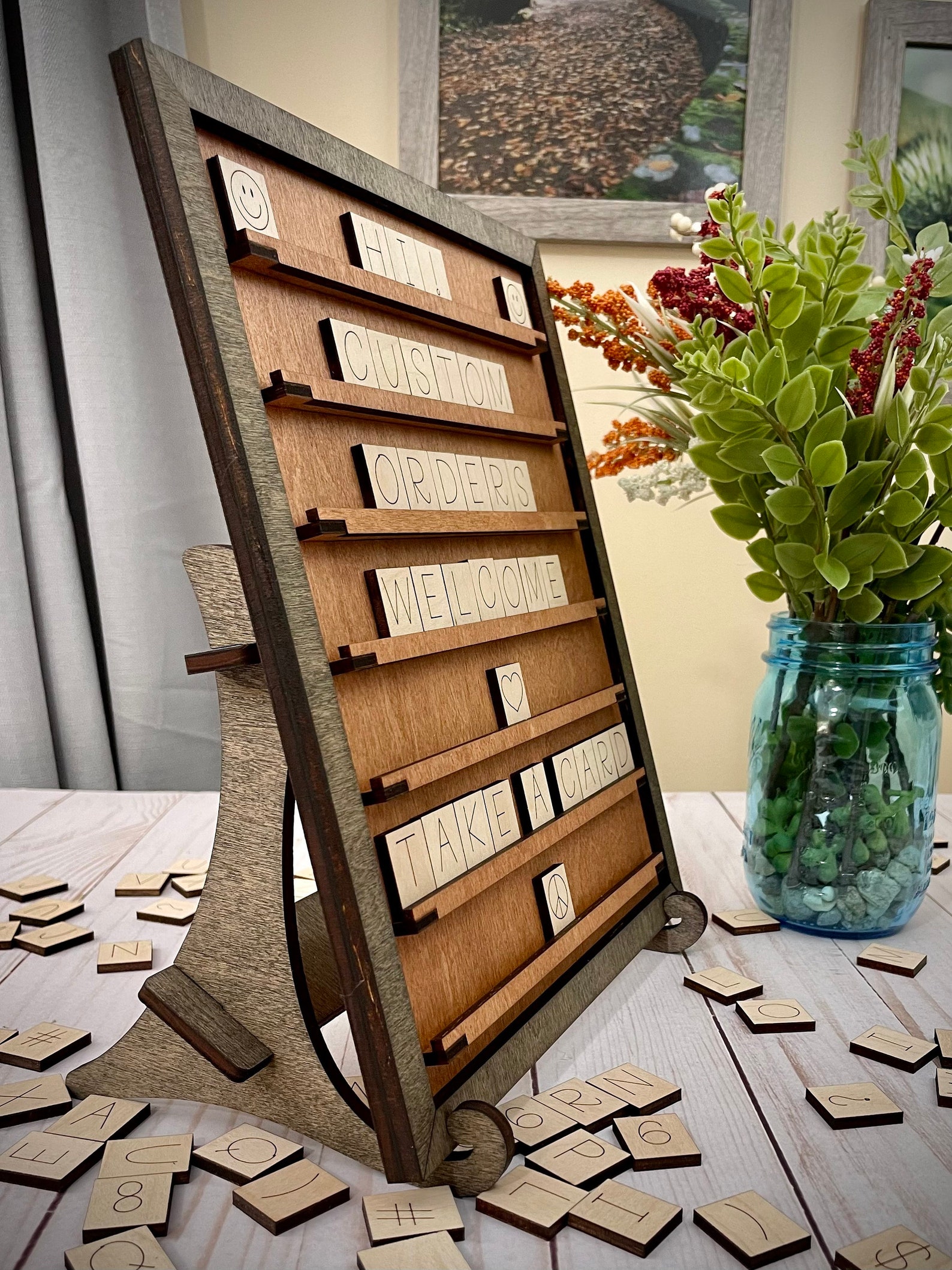 Frame Display Stand / Sign Holder Wide and Stable Display - Etsy