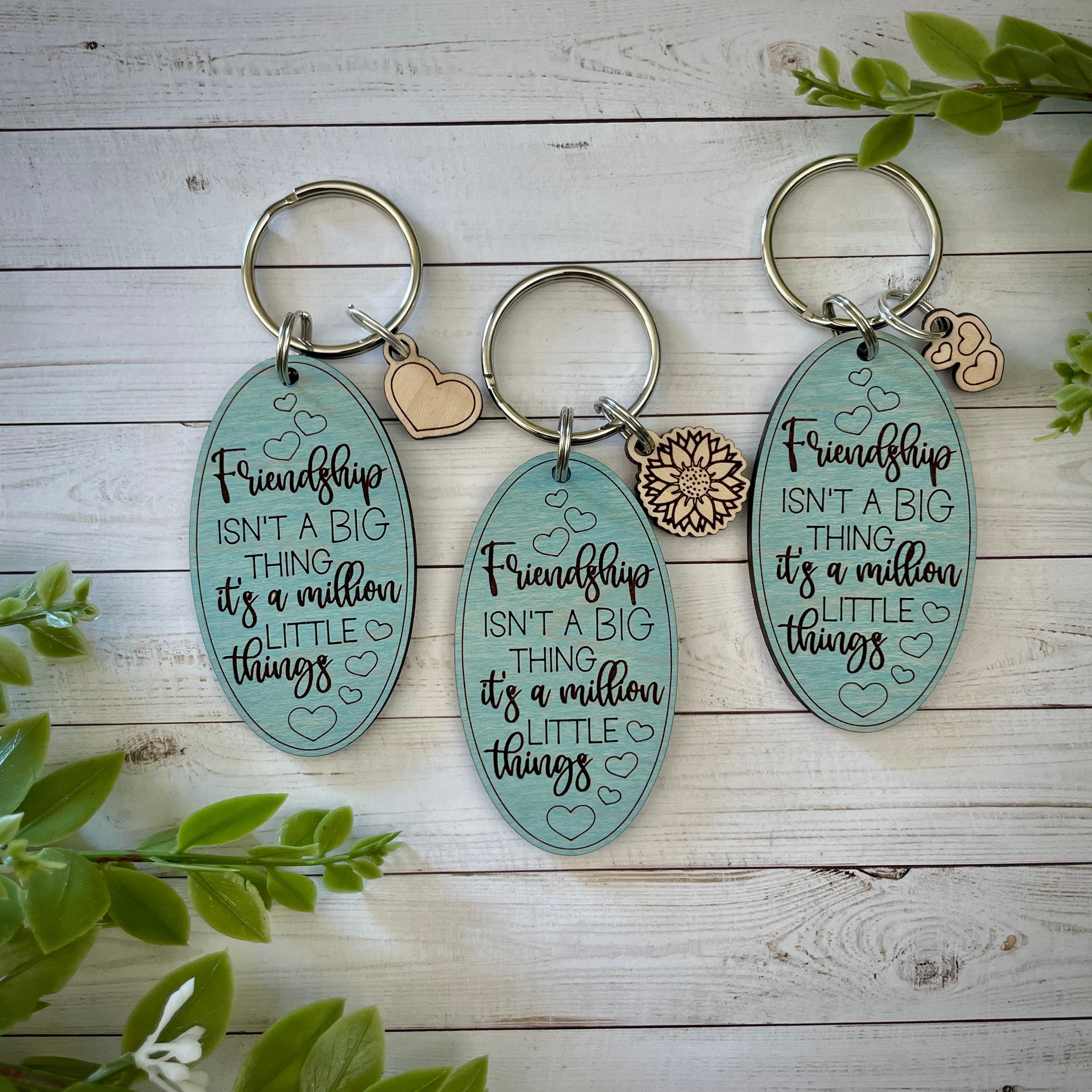 SVG PDF Friendship Keychain-bonus Earrings-3 Charm - Etsy