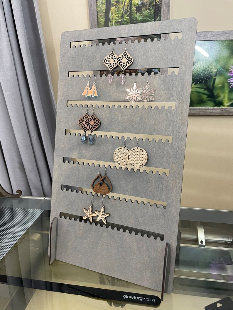 Earring Display Stand Packable 4 Piece Design Slots to Fit - Etsy