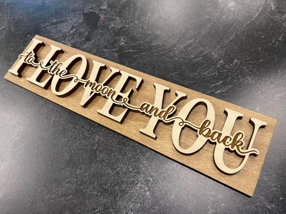 Layered Shelf Sign With Stand - Approx 11.5 X 2.75, Laser Cut and ...