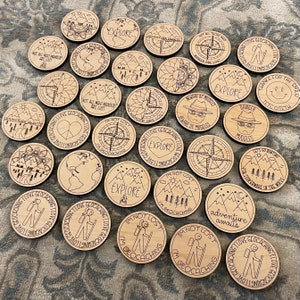 GEOCACHING SWAG TOKENS Svg Pdf Cut File Tradeable Coins Round Tftc ...