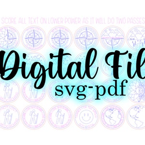 GEOCACHING SWAG TOKENS Svg Pdf Cut File Tradeable Coins Round Tftc ...