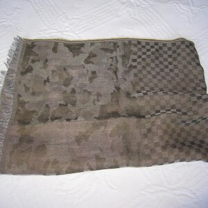 Camo Scarf, Camouflage Scarf, Plaid Scarf Gray Khaki Army Green Army ...