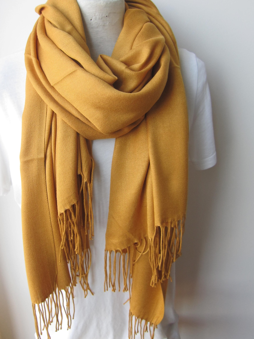 Mustard Yellow Scarf 2025 Fall Winter Fashion Color Trends Scarves ...