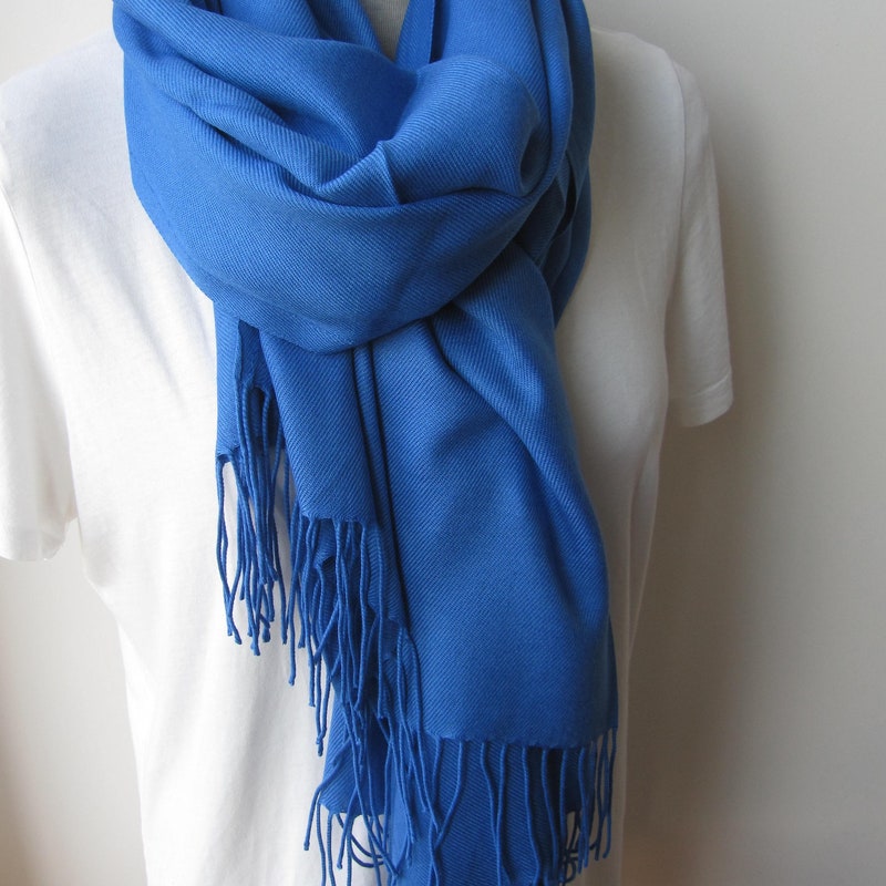 Blue Scarf - Etsy