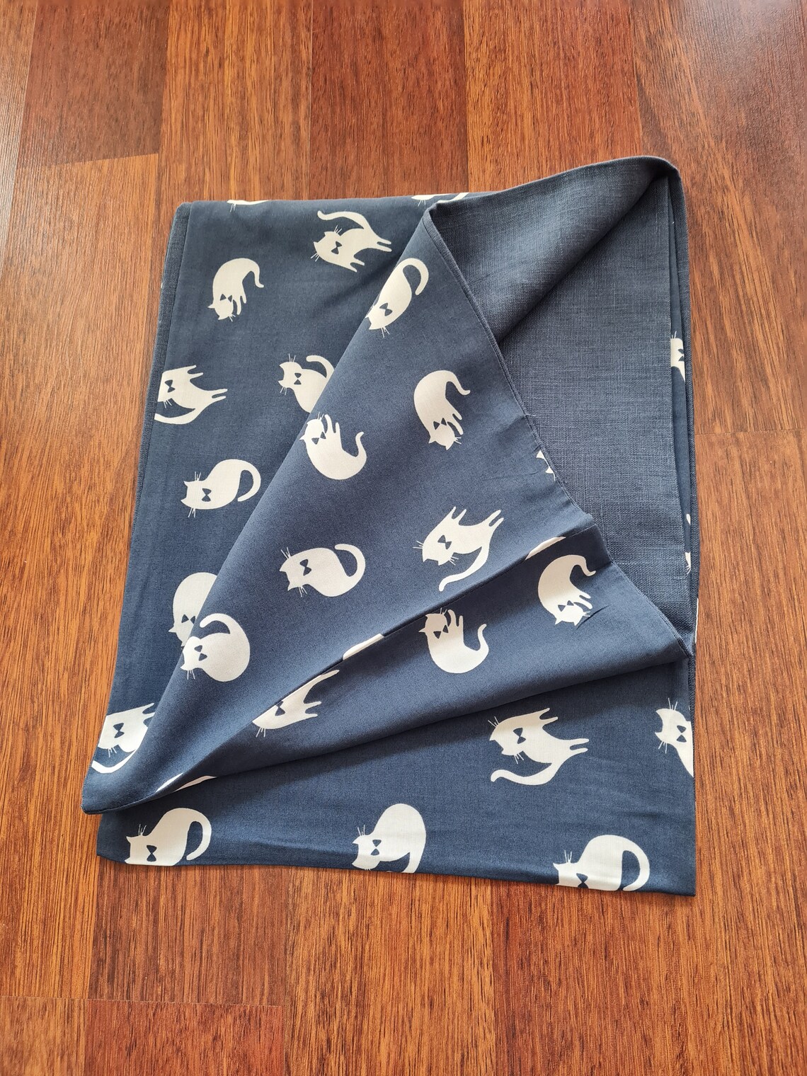 Cat scarf-Animal scarves-men's women's scarves-blue | Etsy