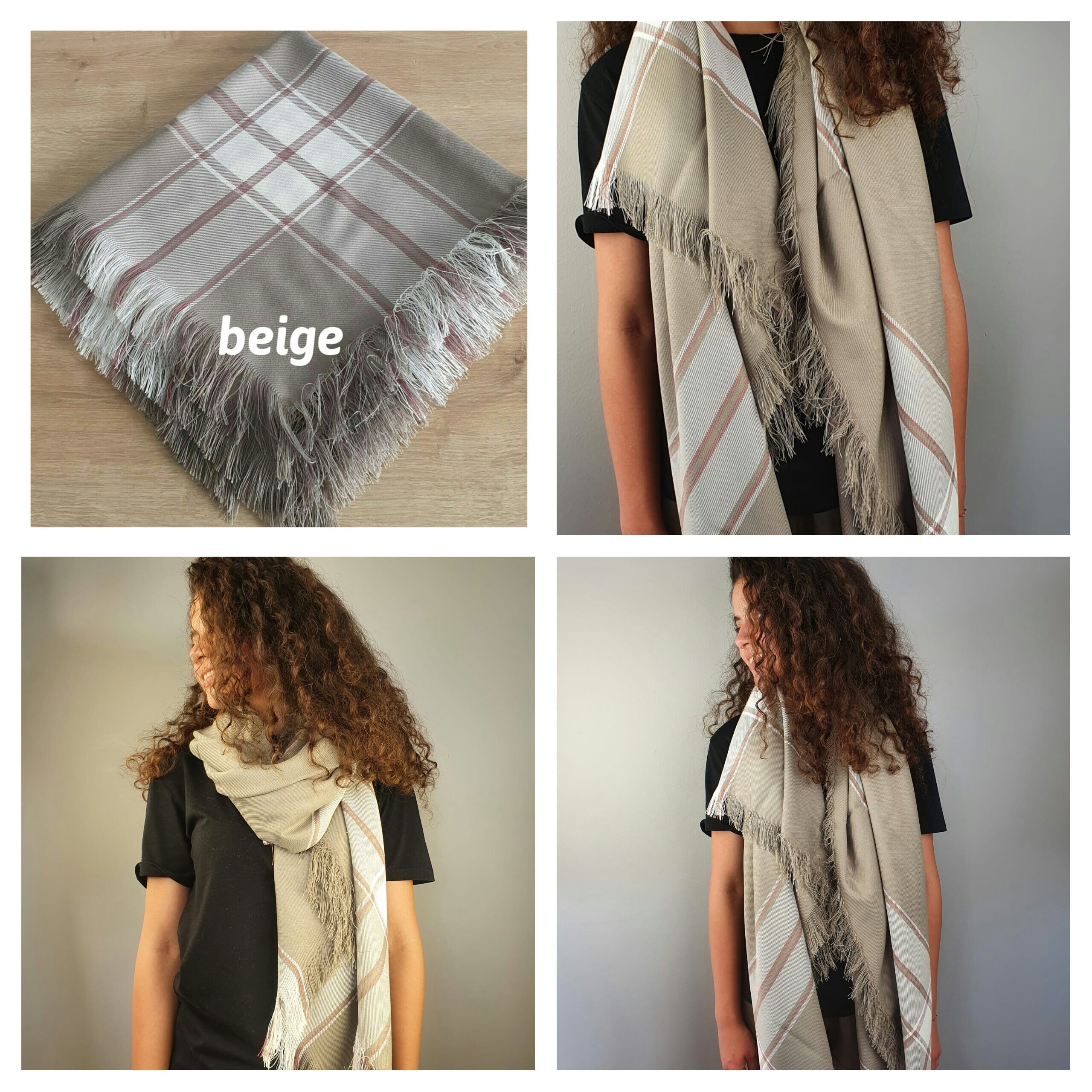 Plaid blanket scarf-Mustard tartan plaid Flannel wrap | Etsy