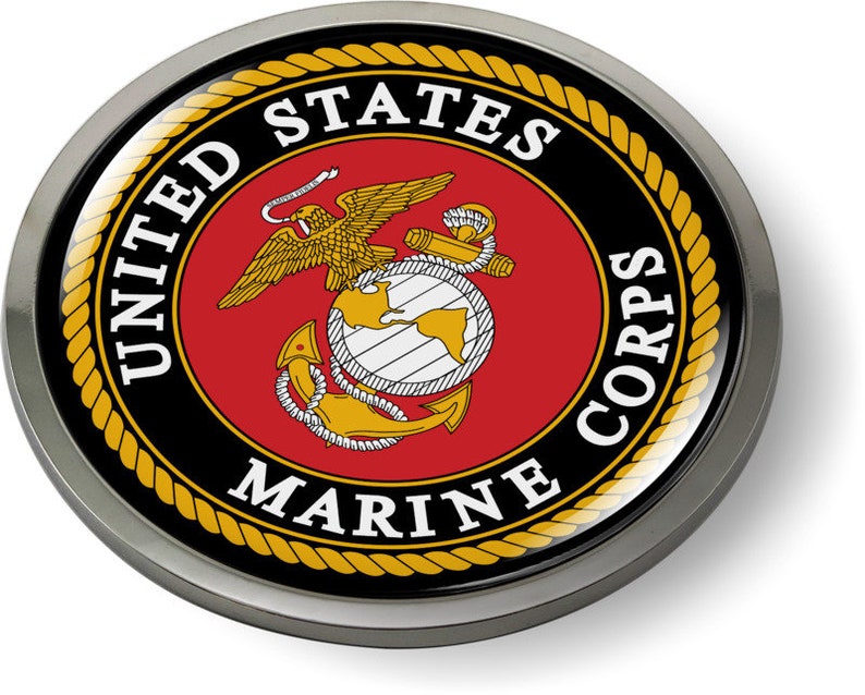 Officially Licensed Product - U.S. MARINE CORPS, USMC 3D Domed Emblem ...