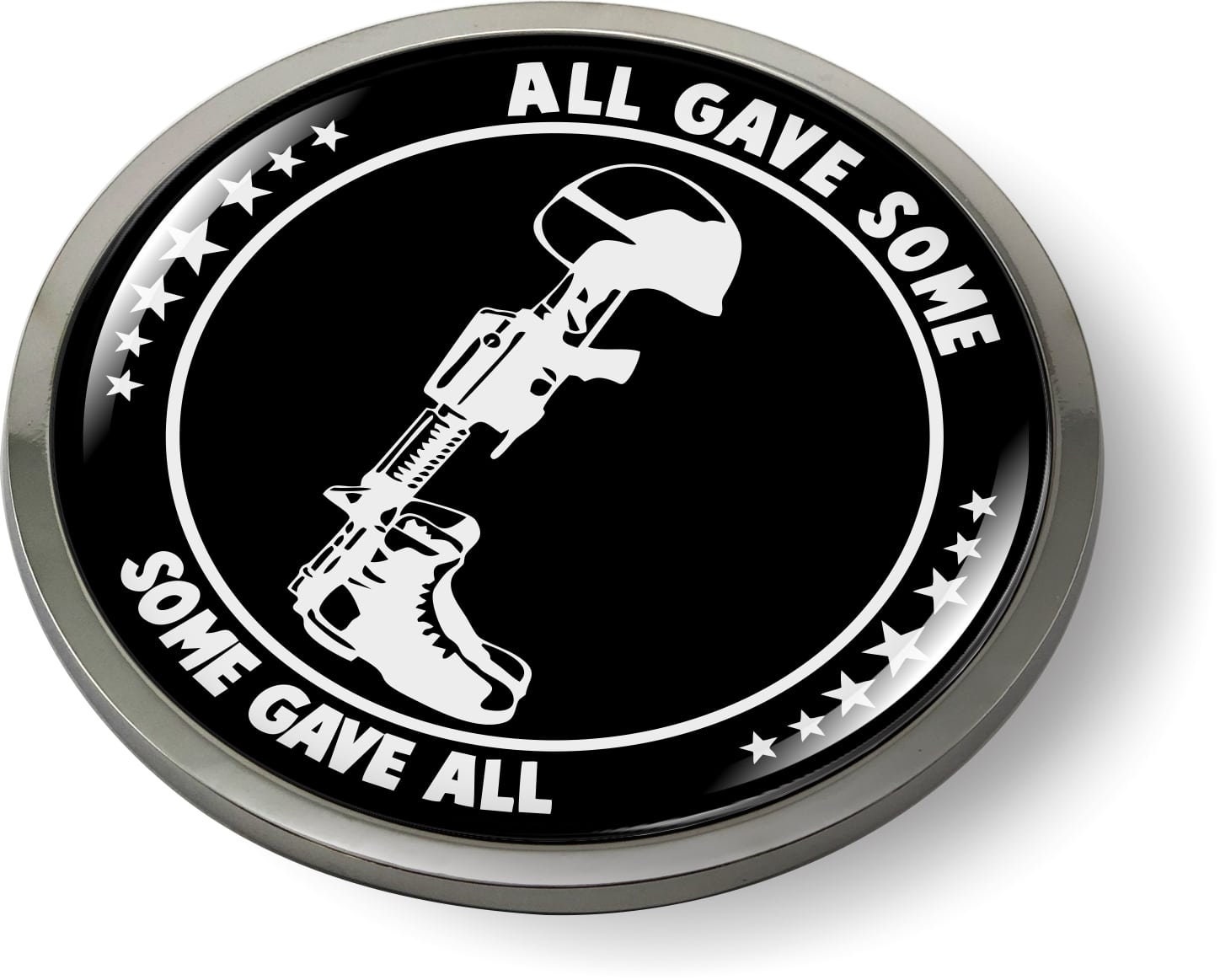 ALL Gave Some SOME Gave All 3D Domed Emblem Badge Car Sticker - Etsy