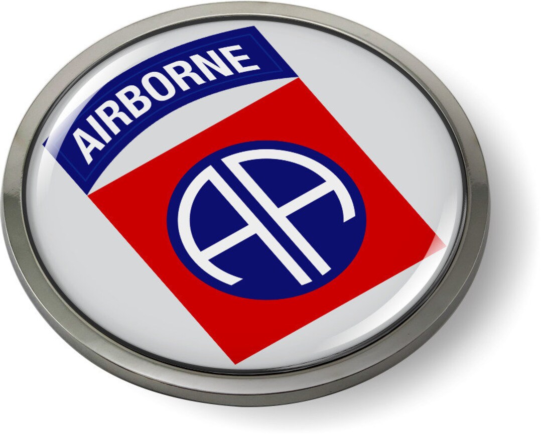 Officially Licensed Product - U.S. ARMY 82nd Airborne 3D Domed Emblem ...