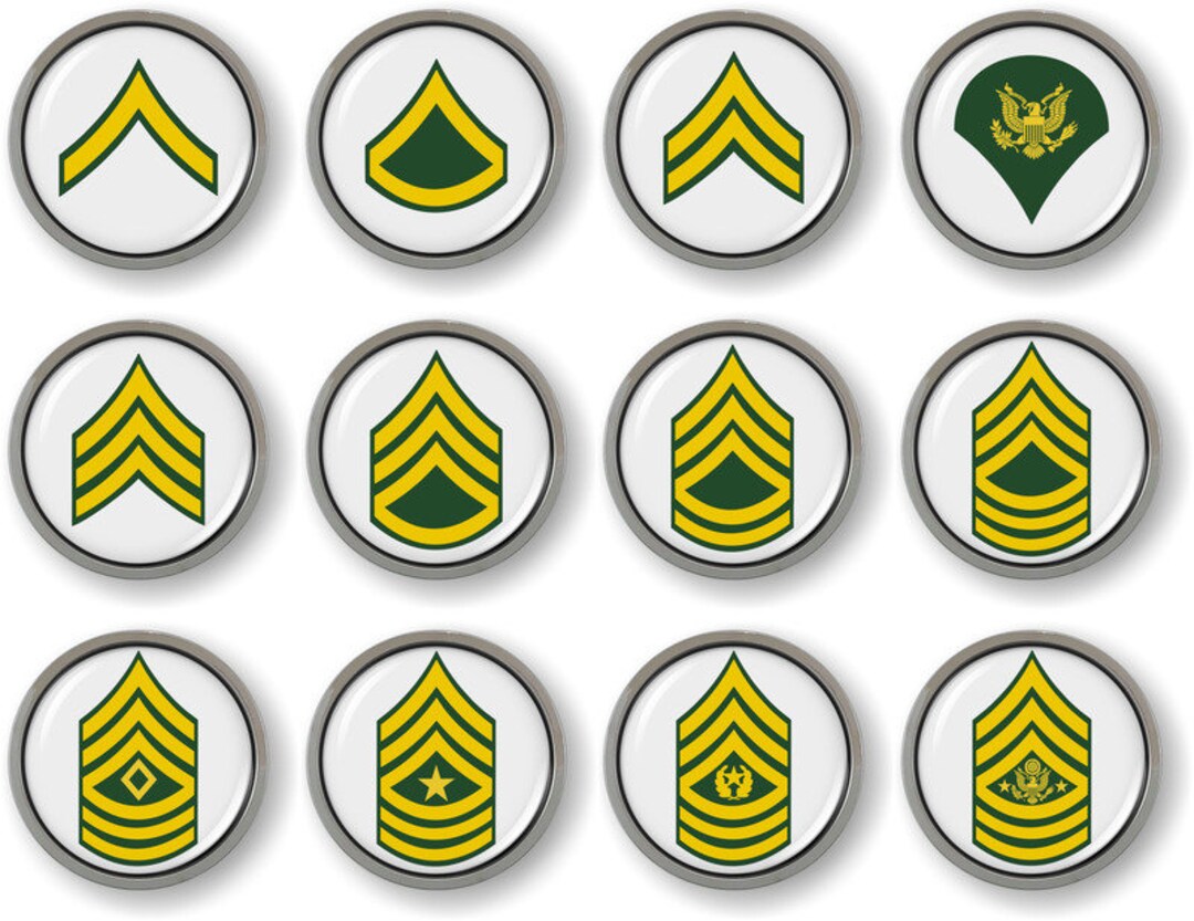 Officially Licensed Product - U.S. ARMY Enlisted Insignia & Rank 3D ...