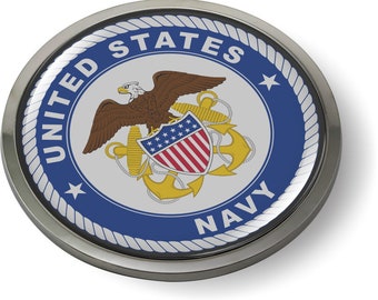 Officially Licensed Product UNITED STATES NAVY 3D Domed Emblem Badge ...