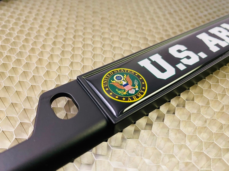 Thin Top 4 Hole Metal Car License Plate Frame United States | Etsy