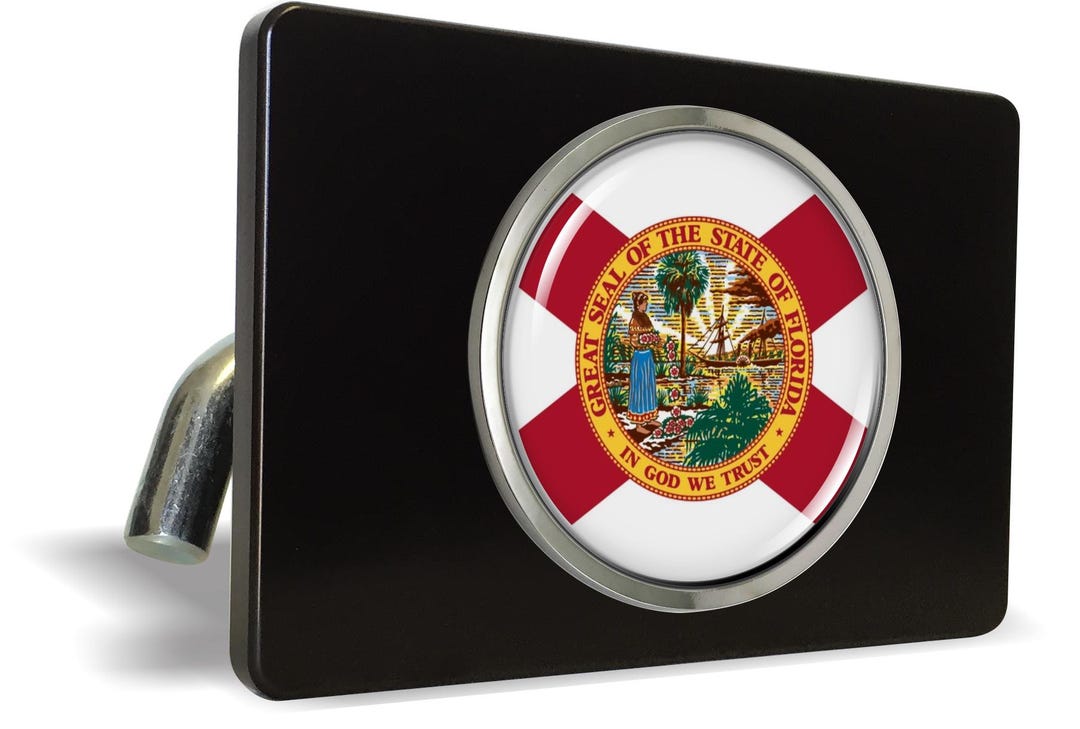 Florida State Flag Anodized Billet Aluminum Tow Hitch Cover for Cars ...