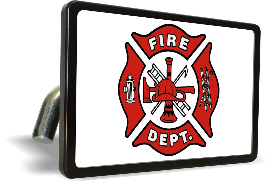 FIRE DEPARTMENT Laser Engraved Aluminum Car Trailer Tow Hitch Cover S.U ...