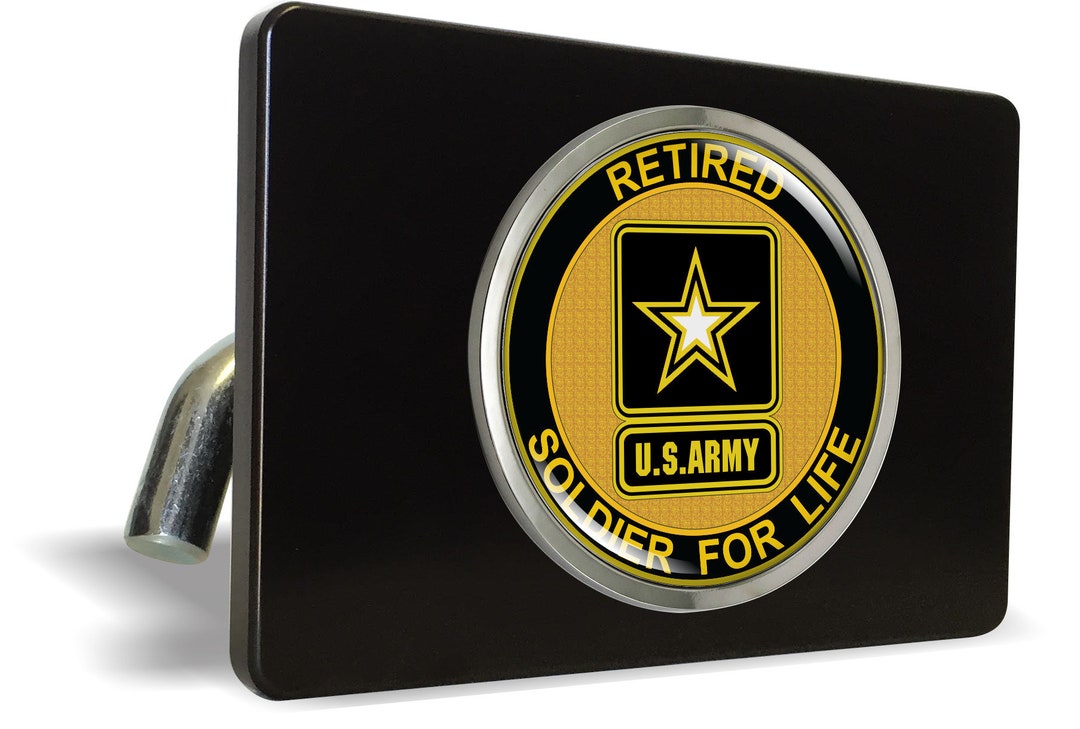 Officially Licensed Product - Retired Soldier for Life US Army Anodized ...