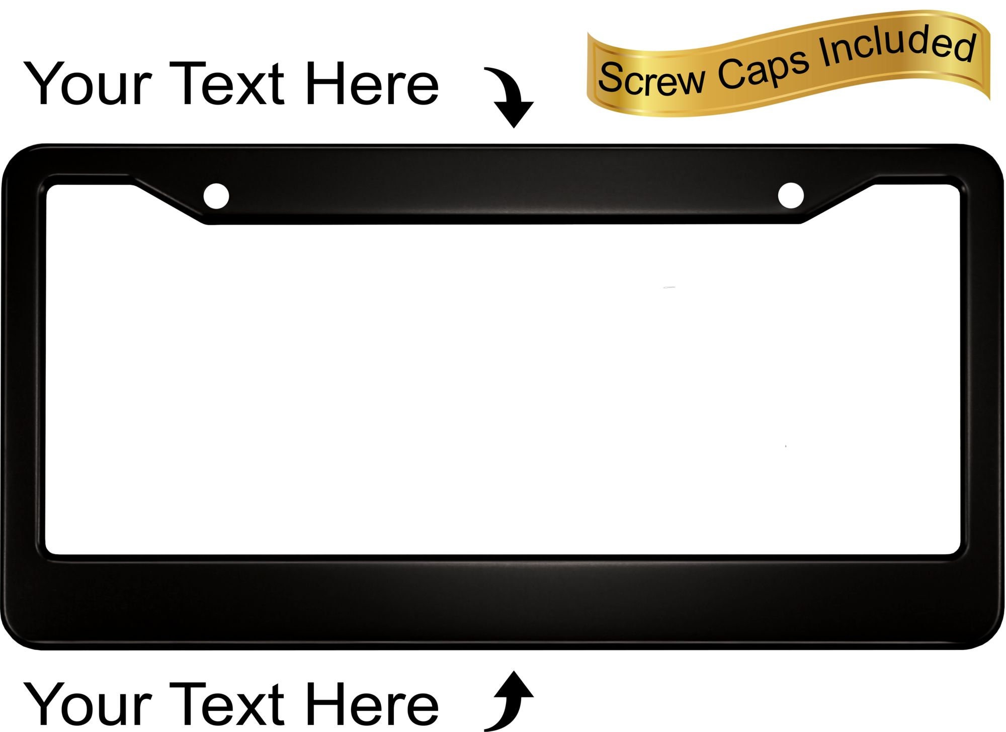 CUSTOM | Personalized Anodized ALUMINUM License Plate Frame | Laser ...