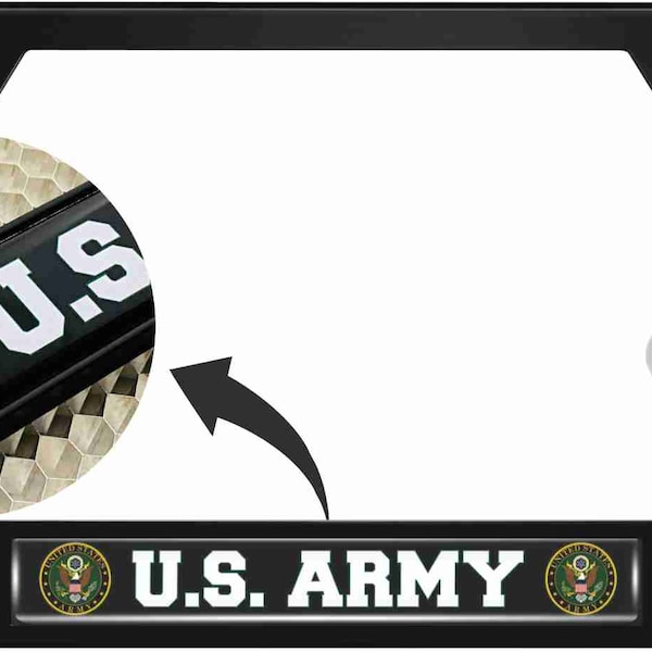 Army Retired License Plate Frame - Etsy