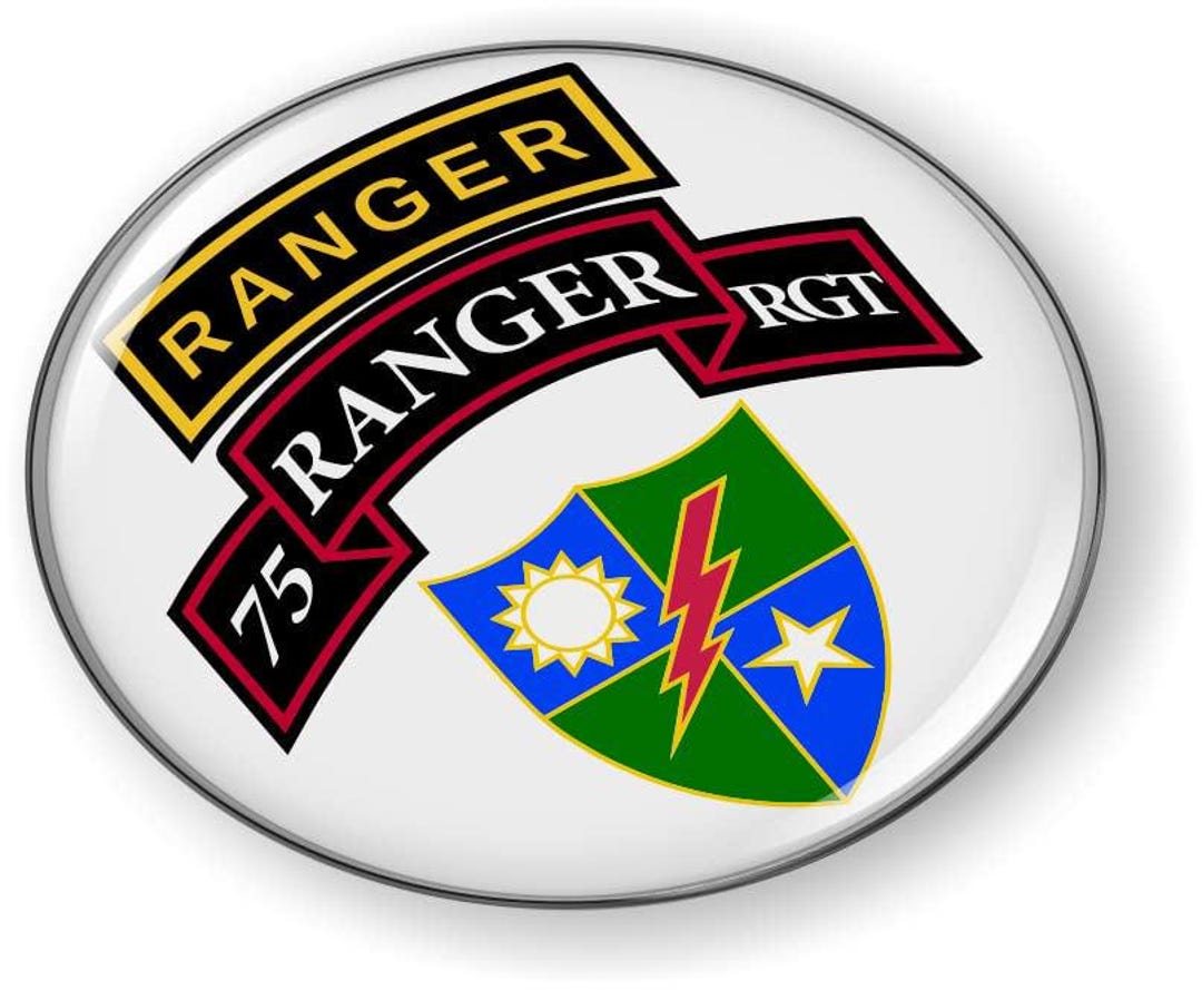 Officially Licensed Product - 75th Ranger Regiment U.S. Army 3D Domed ...