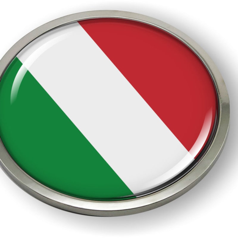 Italian Flag Car Emblem - Etsy
