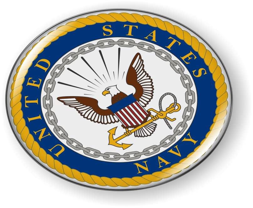 Officially Licensed Product - UNITED STATES NAVY 3D Domed Emblem Badge ...