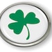 Shamrock Car Emblem Badge [sticker, Decal] Chrome ROUND Bezel and 3D ...