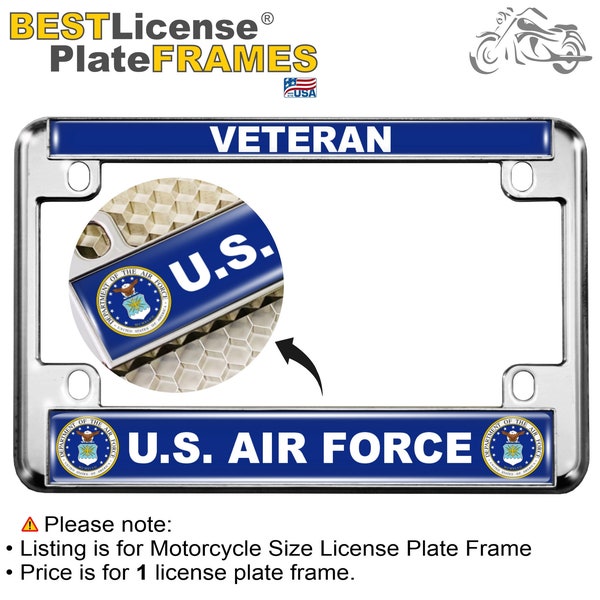 Motorcycle Military License Plate Frames - Etsy