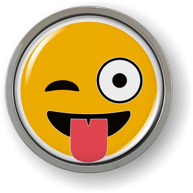 SMILEY FACE 3D Domed Emblem Badge Car Sticker Chrome Round | Etsy