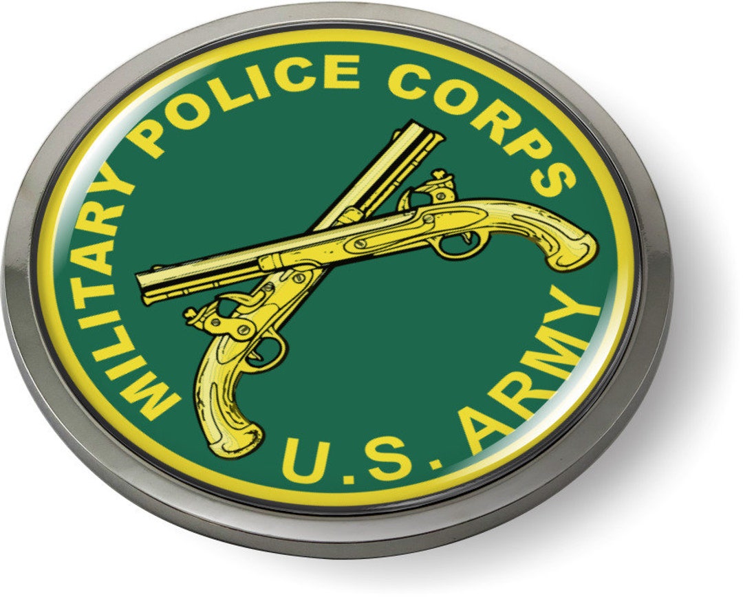 Officially Licensed Product - MILITARY POLICE CORPS U.S. Army 3D Domed ...