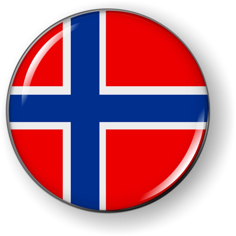 Norway FLAG Car Emblem Badge sticker Decal Chrome ROUND | Etsy