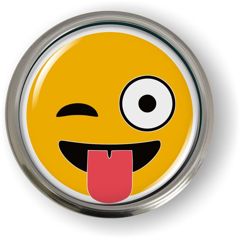 SMILEY FACE 3D Domed Emblem Badge Car Sticker Chrome Round Bezel - Etsy