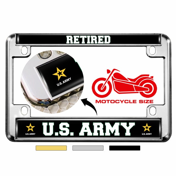 Army Retired License Plate Frame - Etsy
