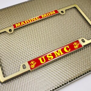 Officially Licensed Product - Marine Mom With USMC EGA Logo - Thin Top ...