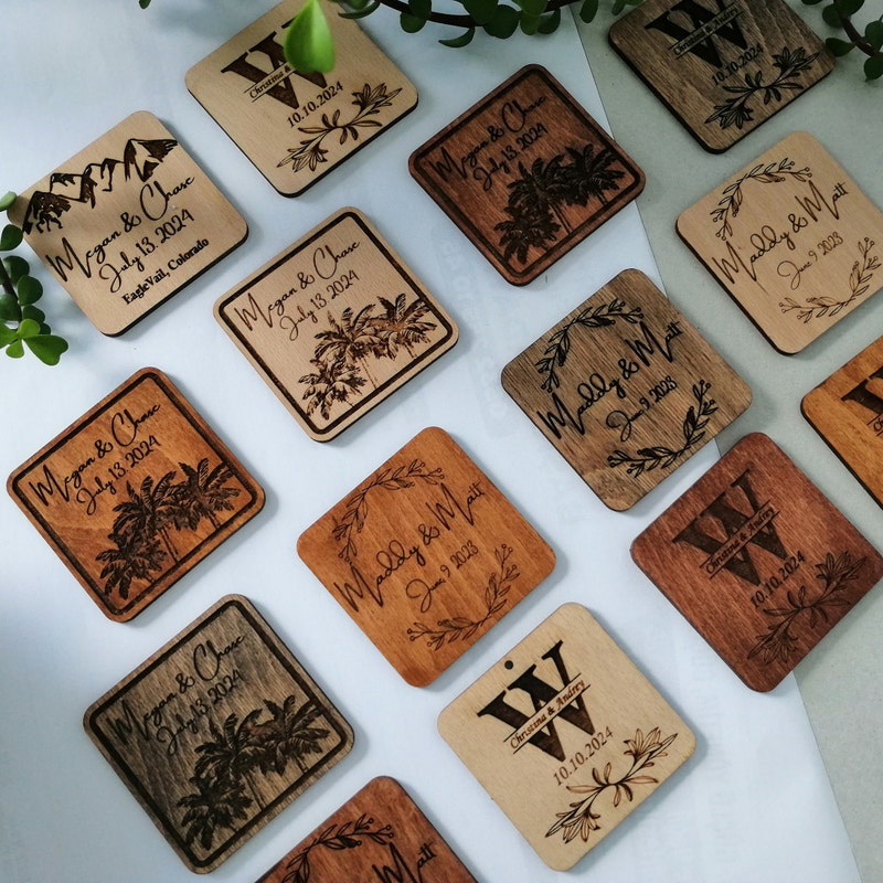 Wood Magnets - Etsy