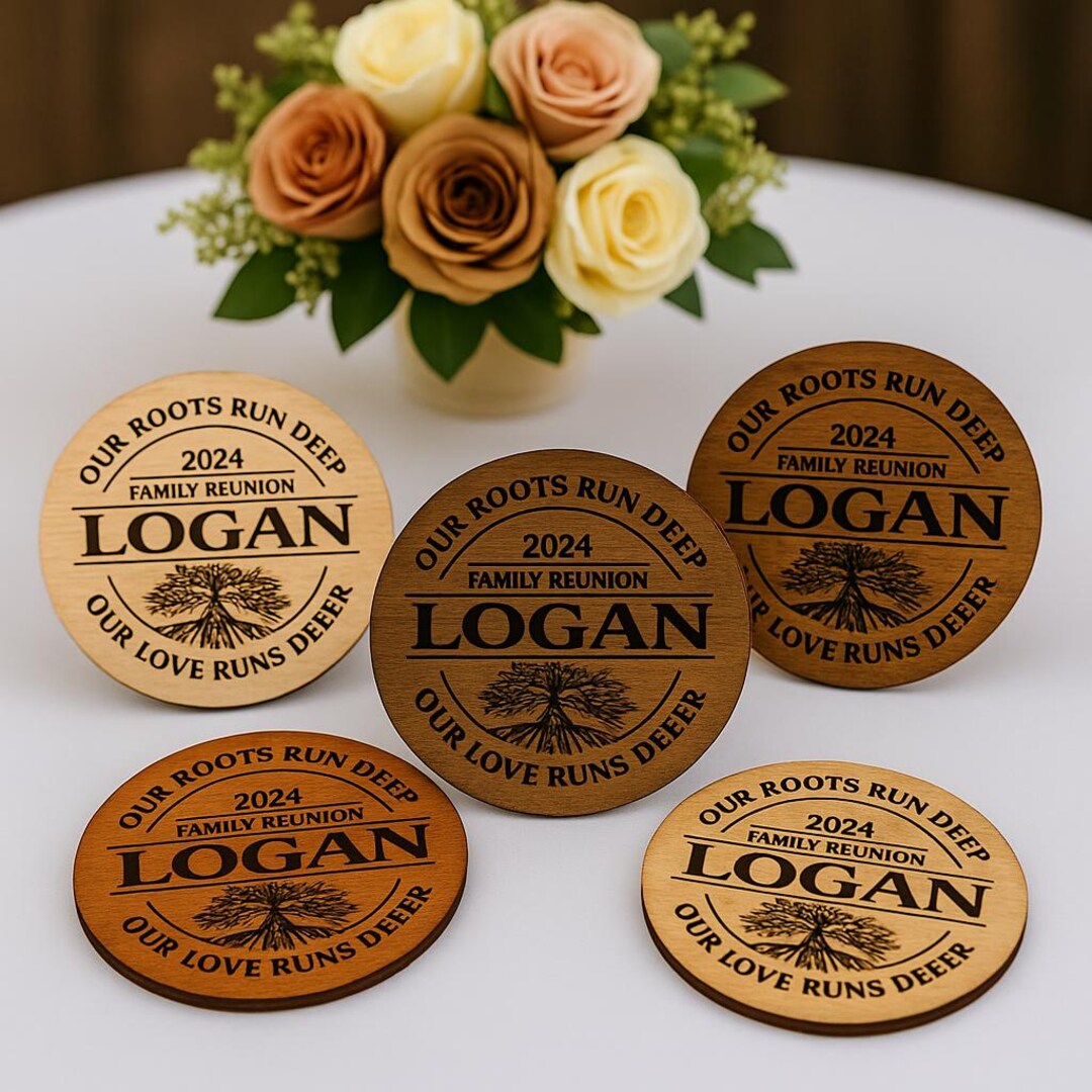 Personalised Birch Drink Tokens, Wedding Favours, Wooden Party Tokens ...