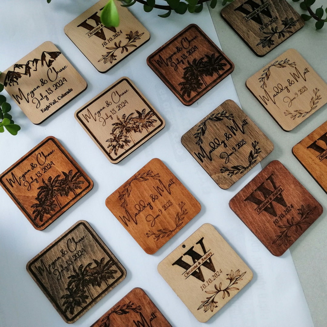 Custom Logo Coasters,wooden Wedding Coaster Bulk,personalized Wood Save ...