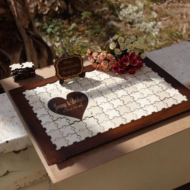 Wedding Puzzle Guest Book - Etsy