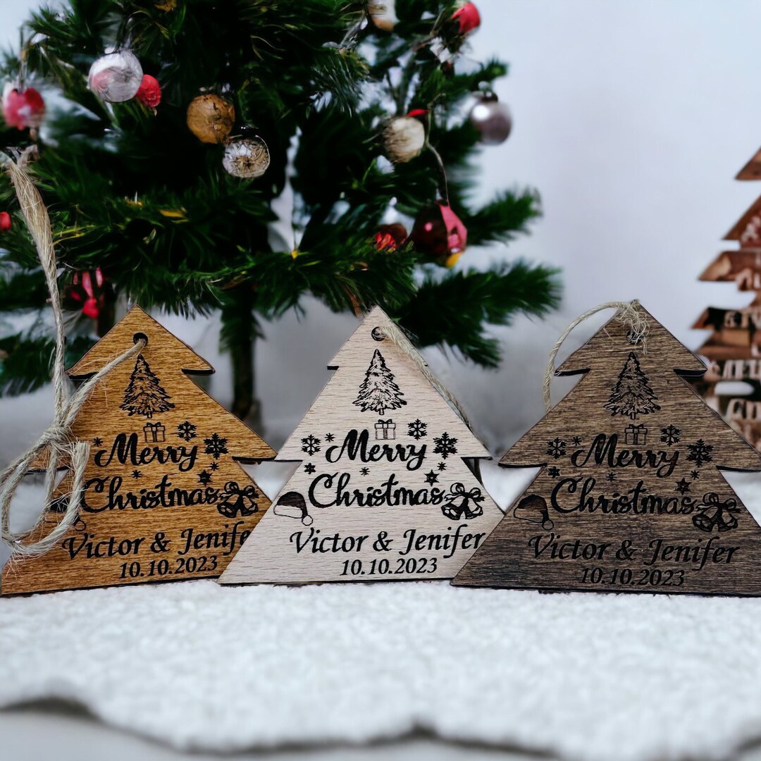 Personalized Logo Ornament Promotional Wood Logo Gift Custom - Etsy