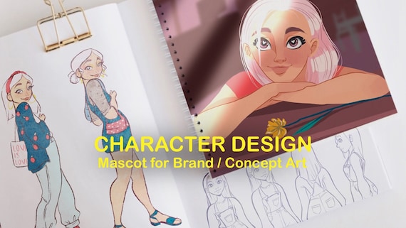 Digital Art of a Character Design Illustration With My Style | Etsy