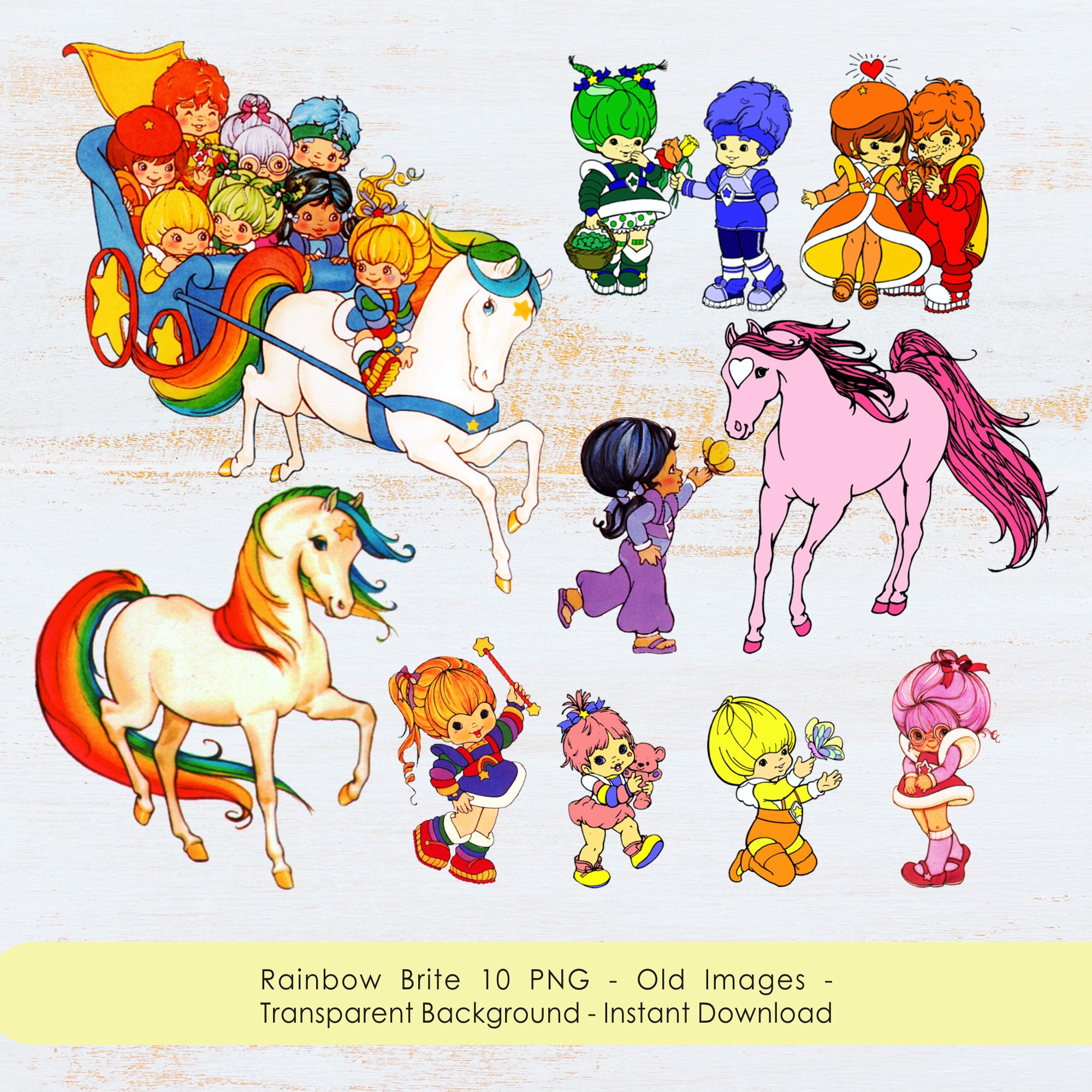Sprites Digital Download Horse PNG Download Rainbow Brite Sprites PNG ...