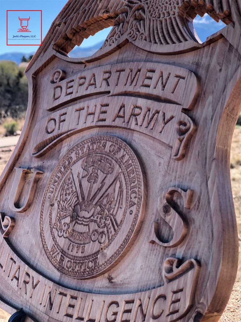 U.S. Department of the Army Counterintelligence Wood Badge | Etsy