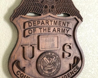 U.S. Department of the Army Military Police Wood Plaque Badge | Etsy